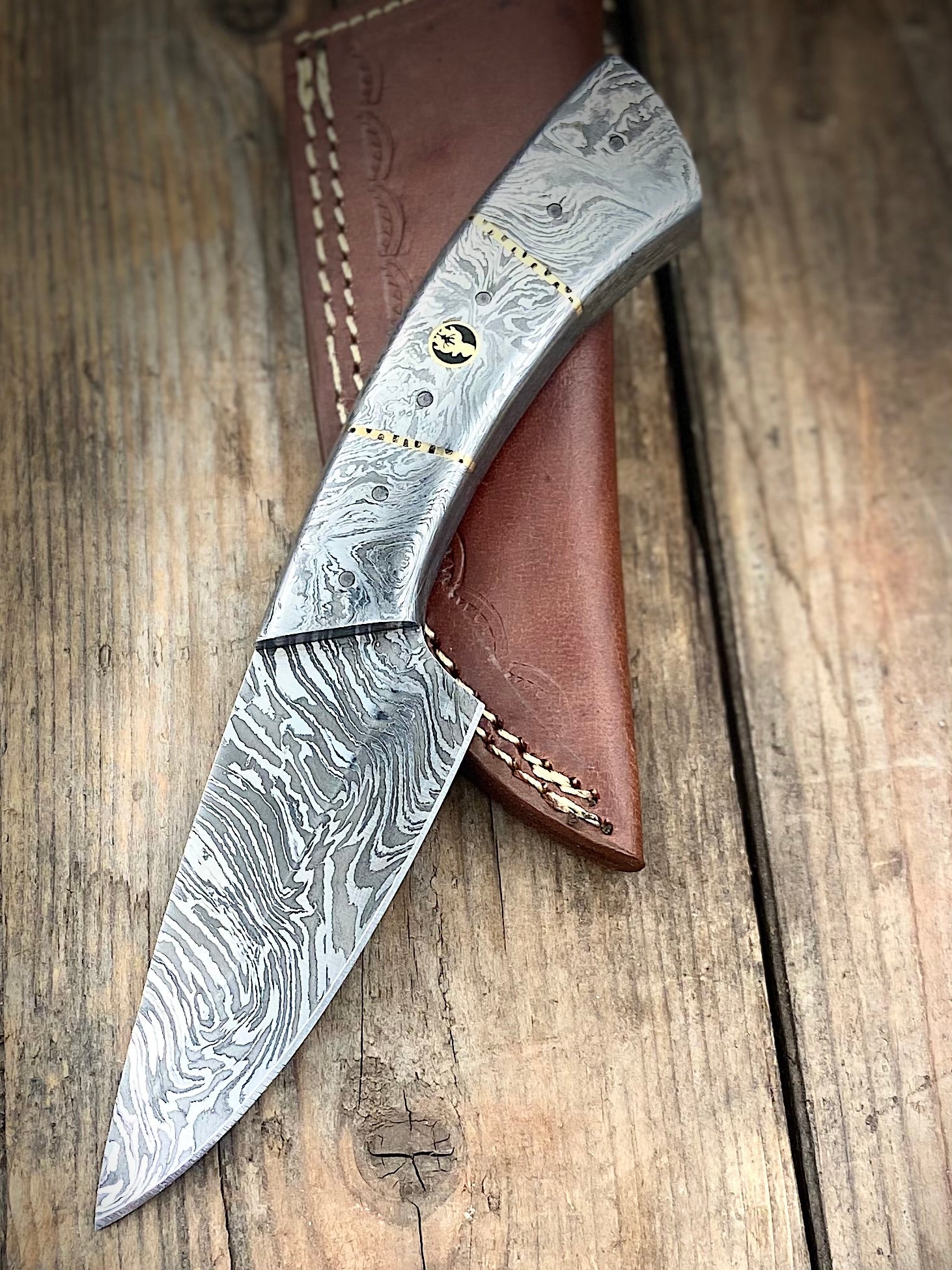 8" Full Damascus EDC Knife - Artistry & Power – BigHorn Steel